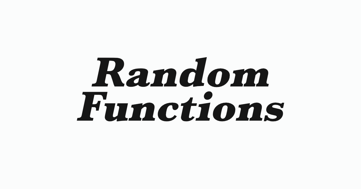 Cryptographically Secure Random Sequence Generators Random Functions